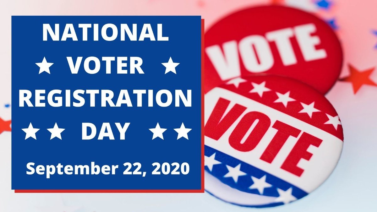 National Voter Registration Day - September 22, 2020