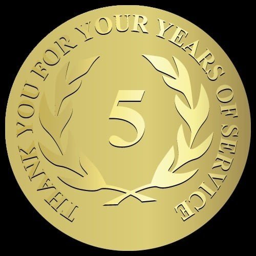 Congratulations On 5 Years Of Service