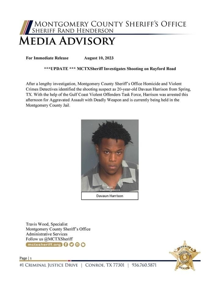 UPDATE: Arrest Made in Rayford Road Shooting