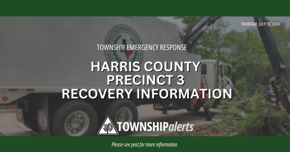 Harris County Precinct 3 Residential Debris Disposal Guidelines